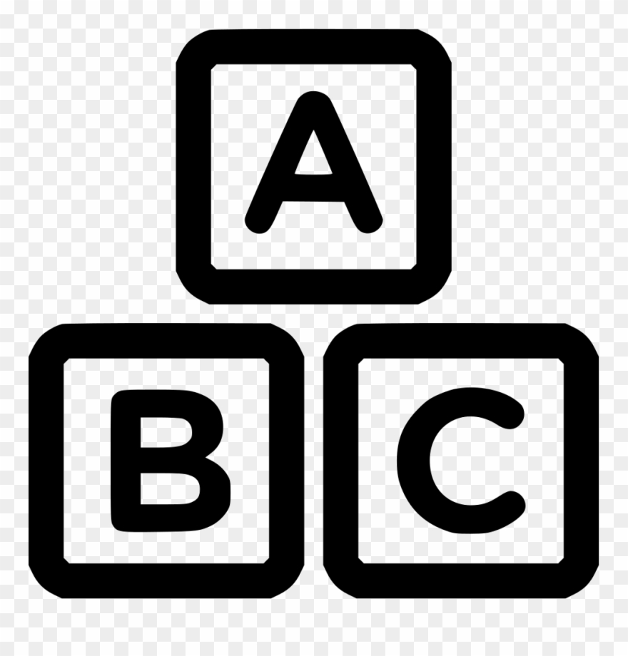 Download Abc Blocks Svg Icon - Abc Icon Clipart (#2176447) - PinClipart