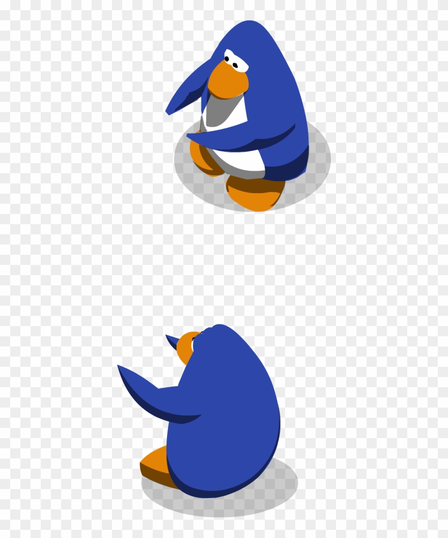 Old Blue Clapping Penguins - Club Penguin Transparent Gif Clipart ...