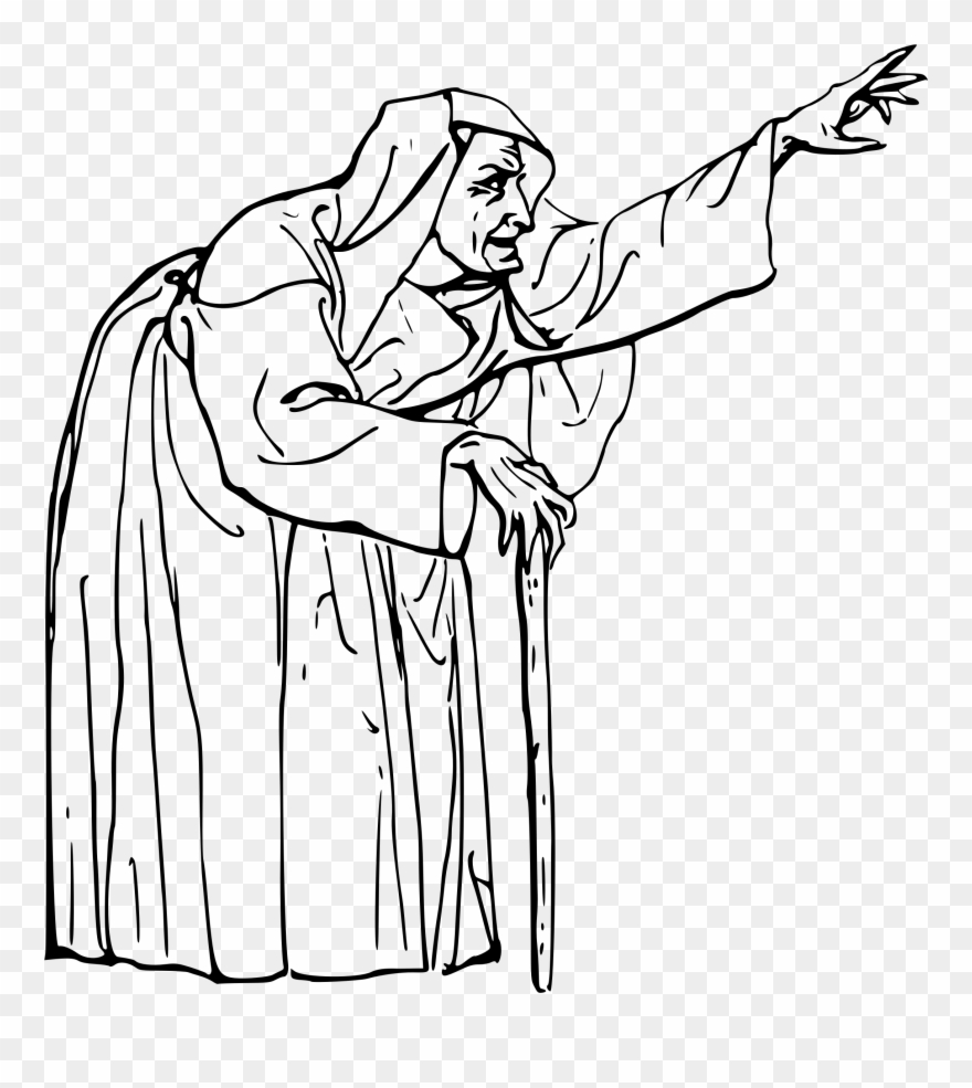 Big Image - Hag Clipart Black And White - Png Download (#2193247 ...