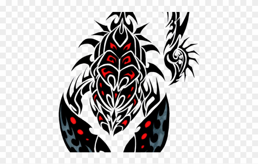 Scorpion Clipart Evil - Tribal Scorpion Png Transparent Png (#2194519 ...