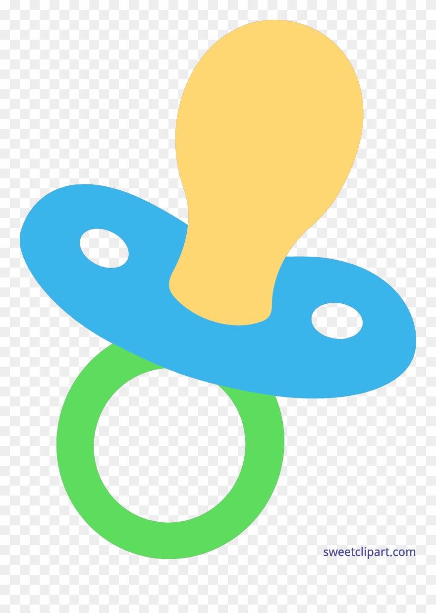 Pacifier Blue Green Clip Art - Pacifier Clipart - Png Download (#224343 ...