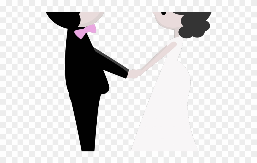 Bride Clipart Silhouette Clip Art Pink - Marriage Clipart Transparent ...