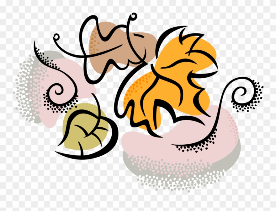 Vector Illustration Of Change Of Seasons Autumn Fall - Fall Weather ...