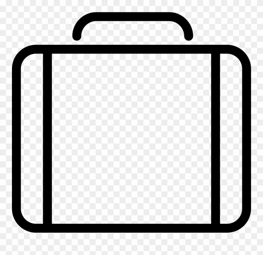Outline Image Of Briefcase Png - Briefcase White Outline Png Clipart ...