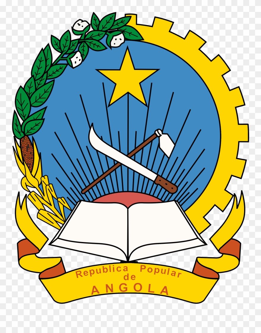 Emblem Of The People's Republic Of Angola - Angola Coat Of Arms Clipart ...