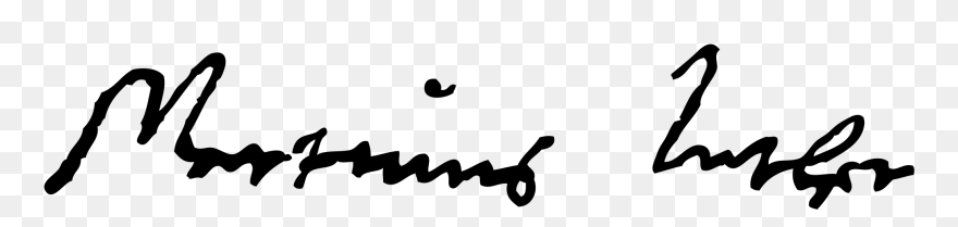 Martin Luther Signature Clipart (#2241356) - PinClipart