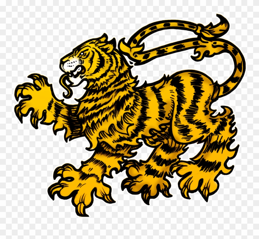 Download Tiger Heraldry Racerback Tank Top Clipart (#2249044) - PinClipart