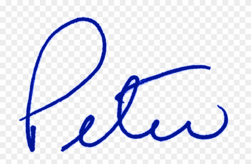 Petersignature Dark Blue Clipart (#2268651) - PinClipart