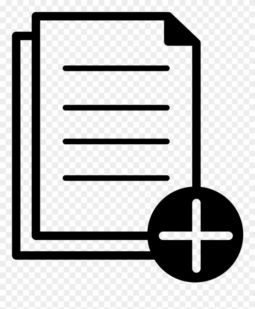 Download Add Document Icon Clipart (#2273283) - PinClipart