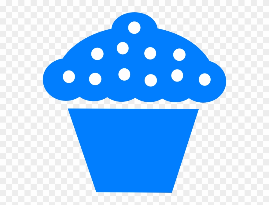 Cupcakes Clipart Blue - Transparent Food Icon Grey - Png Download ...