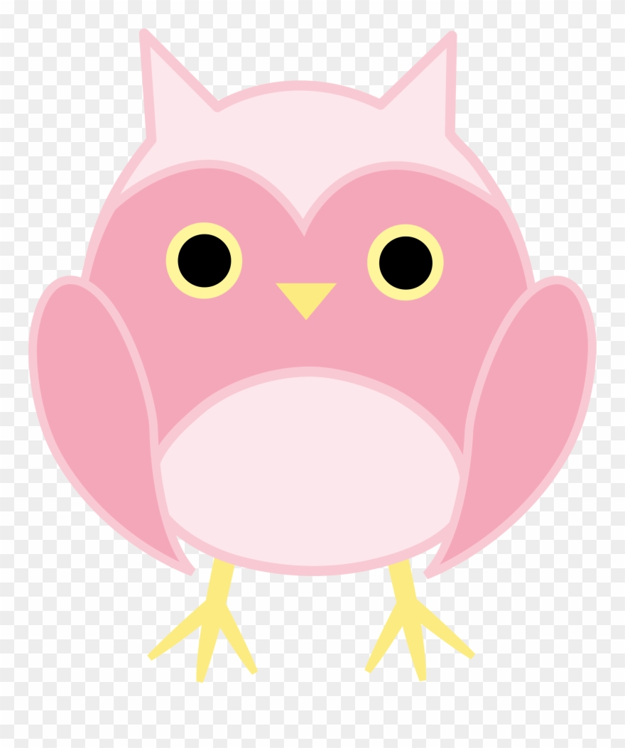 Cute Pink Owl - Clip Art - Png Download (#236208) - PinClipart