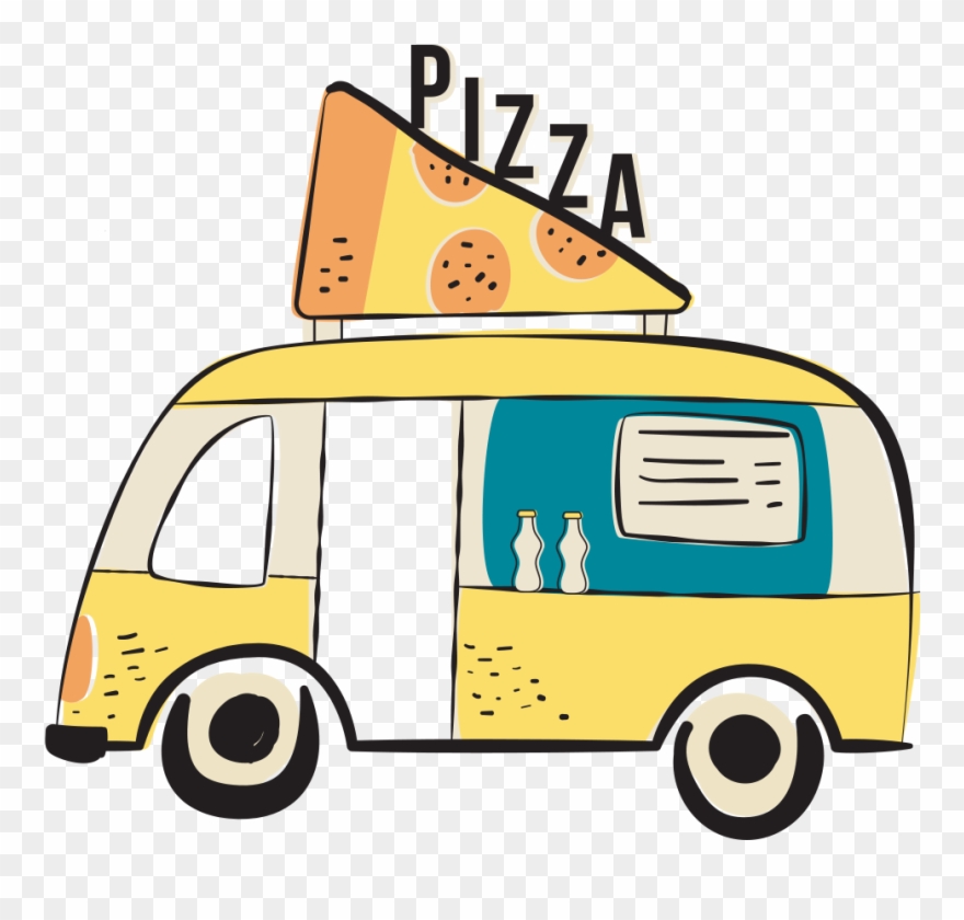 复古可移动卡通餐车 Clipart (#2313489) - PinClipart