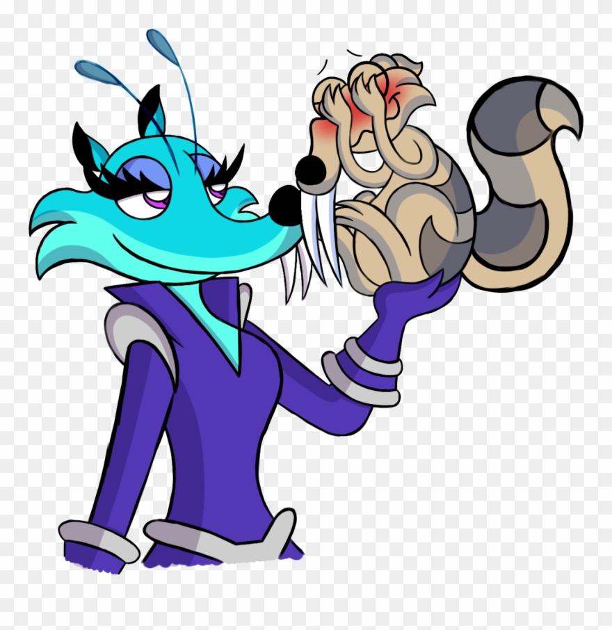 Download Scratazon Leader Holds On Scrat On Her Hand Clipart (#2367907 ...