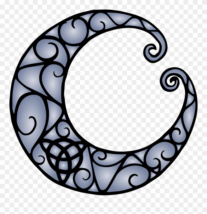 Download Decorative Moon Vectorized By Firkin Clipart (#2388931 ...
