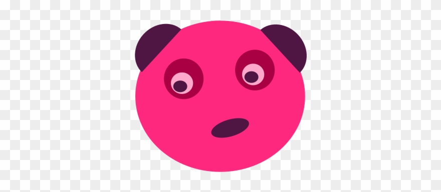 Free Pink Panda Face - Clip Art - Png Download (#240993) - PinClipart