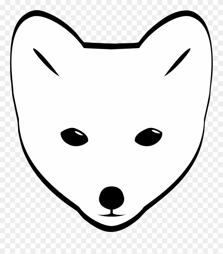 Download Polar Fox Clipart Polar - Arctic Fox Face Drawing - Png ...