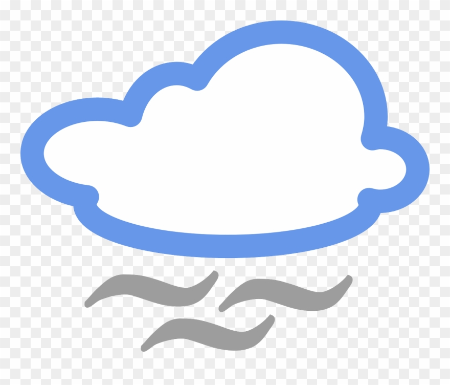 Simple Weather Symbols Svg Vector File, Vector Clip - Symbol Of Misty ...