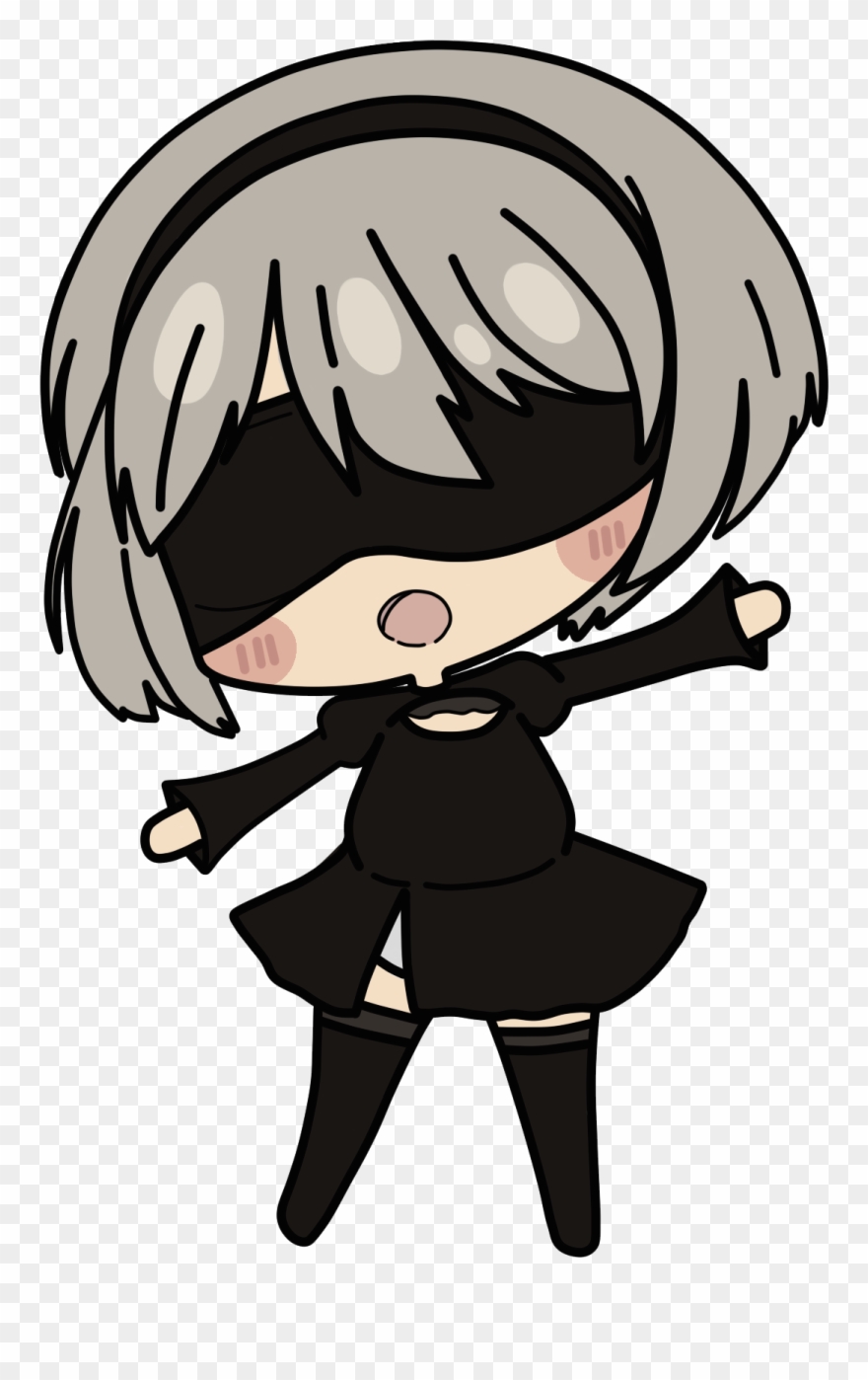 2b From Nier Automata Clipart (#2421060) - PinClipart