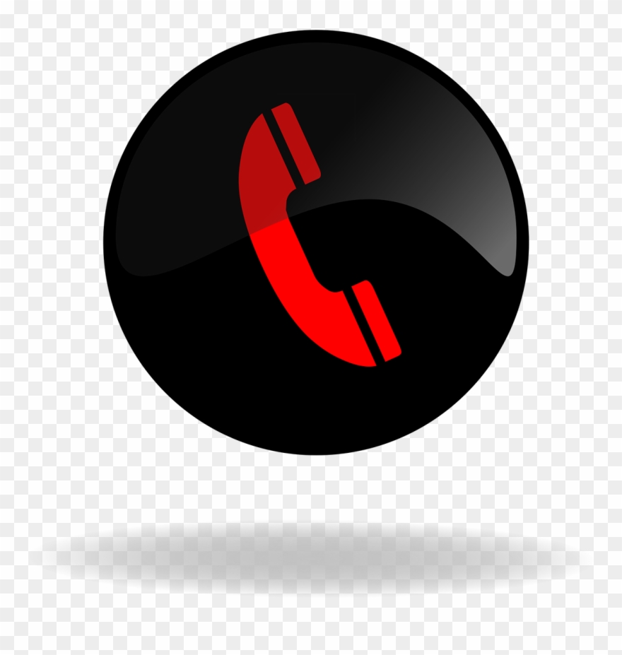 Call Call Button Black And Red Png Image Clipart (#2425466) - PinClipart