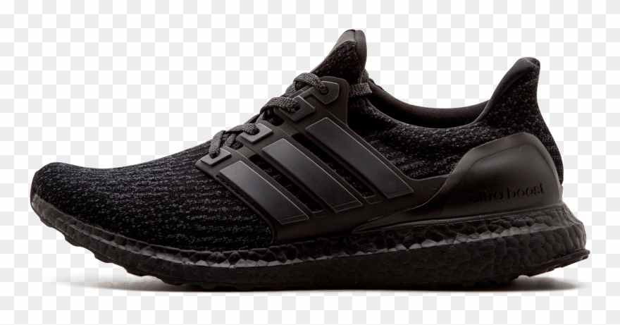 Adidas Ultra Boost Triple Black Transparent Background Clipart ...