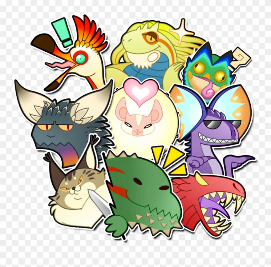 Monster Hunter Sticker Pack By Daiz0 Clipart (#2446677) - PinClipart