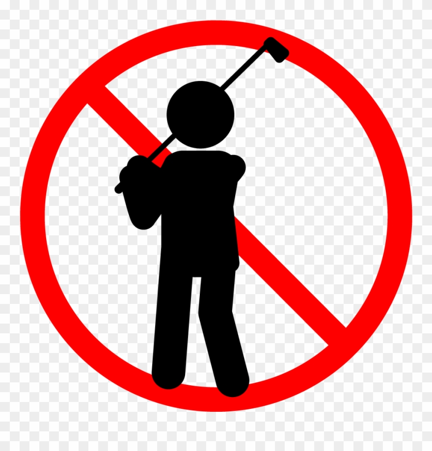 No Golf - Paste - Illustration - Free Image Clipart (#2453964) - PinClipart