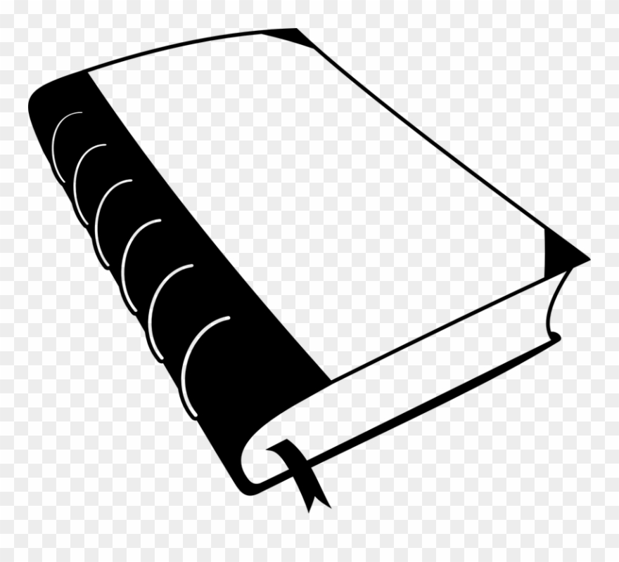 Book Closed Cover Bookmark Black Words Binding Book Black And