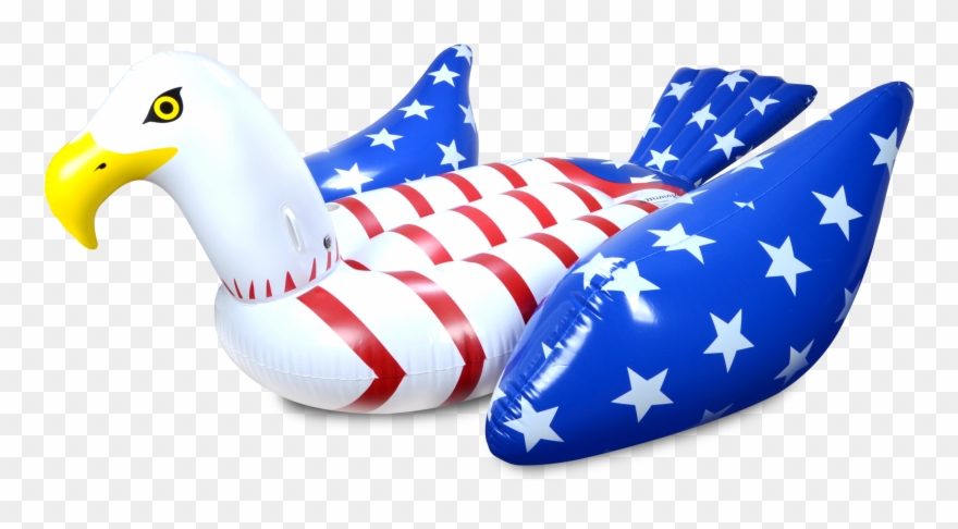 Giant Inflatable Bald Eagle Pool Toy Float Clipart (#2500627) - PinClipart