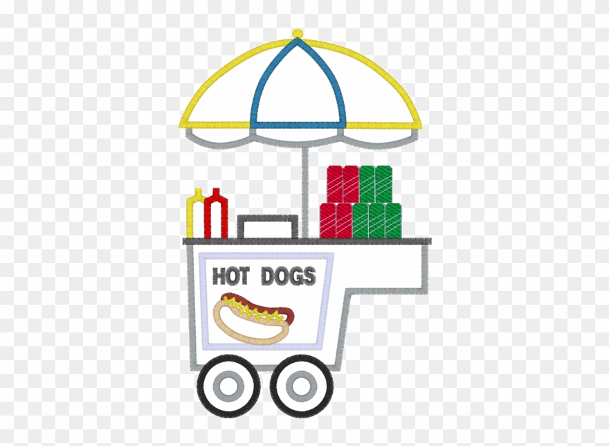 Download New York Hot Dog Stand Applique Clipart (#2540155) - PinClipart