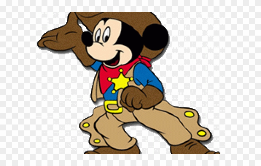 Mickey Mouse Clipart Cowboy - Png Download (#2556890) - PinClipart