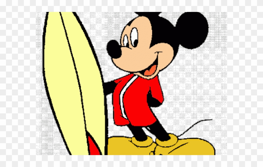 Surfing Clipart Mickey Mouse - Png Download (#2558496) - PinClipart