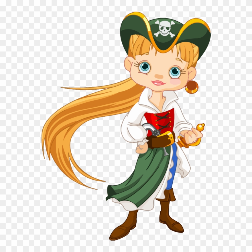 Pirate Girl Stickers Clipart (#2564912) - PinClipart