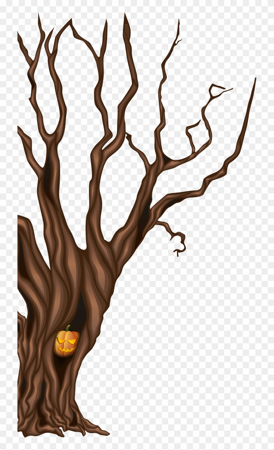 Download Spooky Tree Clip Art - Png Download (#2596291) - PinClipart