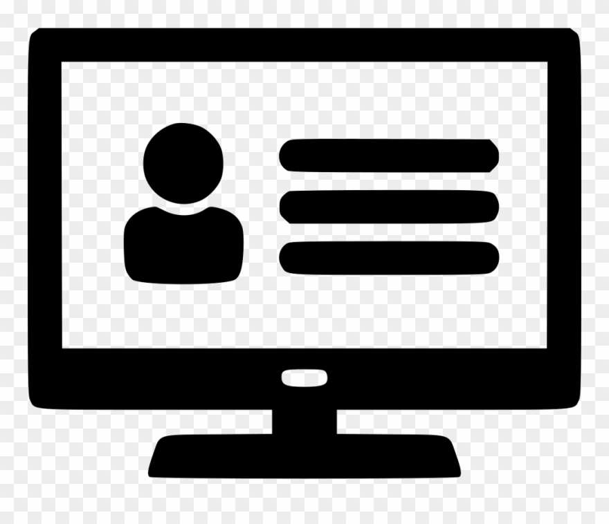 Profile Website User Computer Comments Clipart (#2632042) - PinClipart