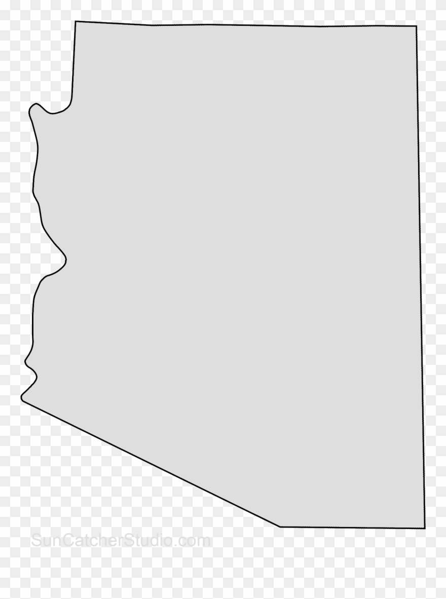 Download Arizona Map Outline Png Shape State Stencil Clip Art ...