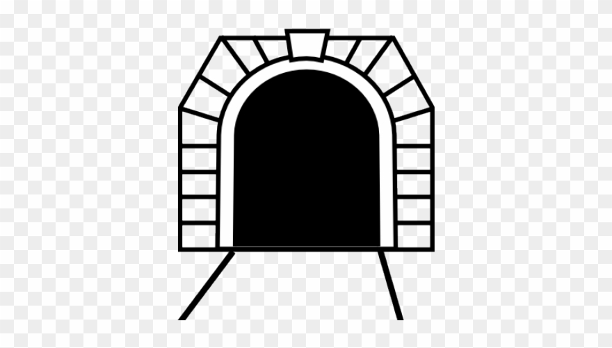 Download Tunnel Clipart Black And White - Tunnel Sign Png Transparent ...