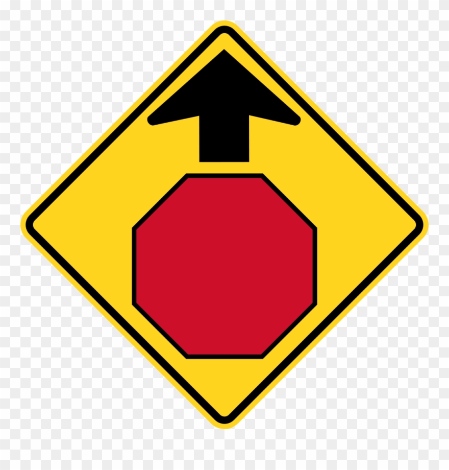 File - Canada - Stop Ahead - Svg - Stop Sign Ahead Sign Clipart ...