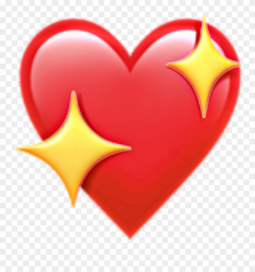 Cute Heart Shiny Sparkle Shinyheart Sparkelheart Red Clipart (#2712087 ...