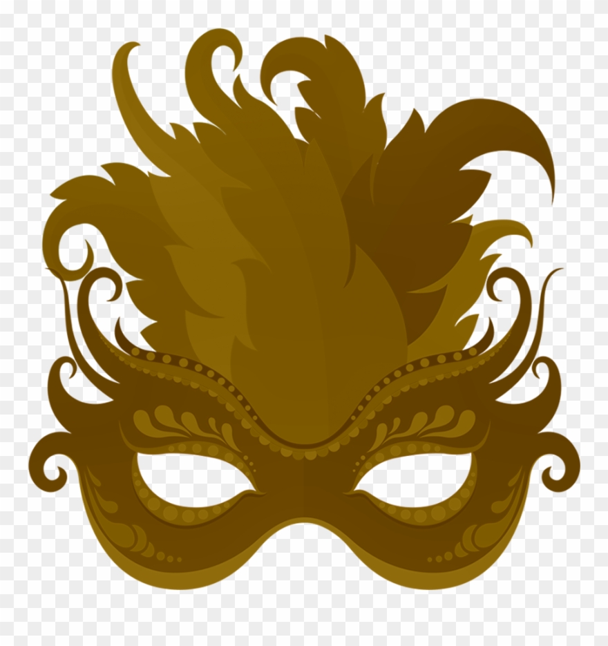Gala Mask-gold Clipart (#2712480) - PinClipart