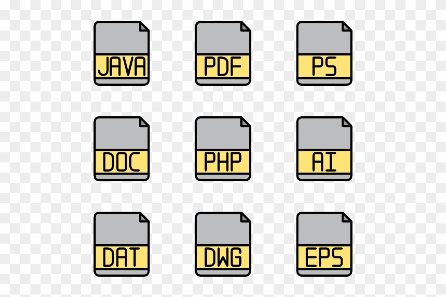 File Icons Free Extensions Clipart (#2716280) - PinClipart