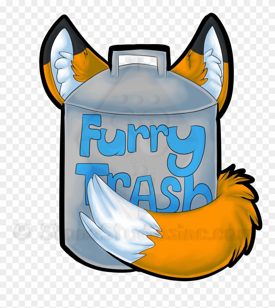 Download Furry Trash Sticker Design Clipart (#2720206) - PinClipart