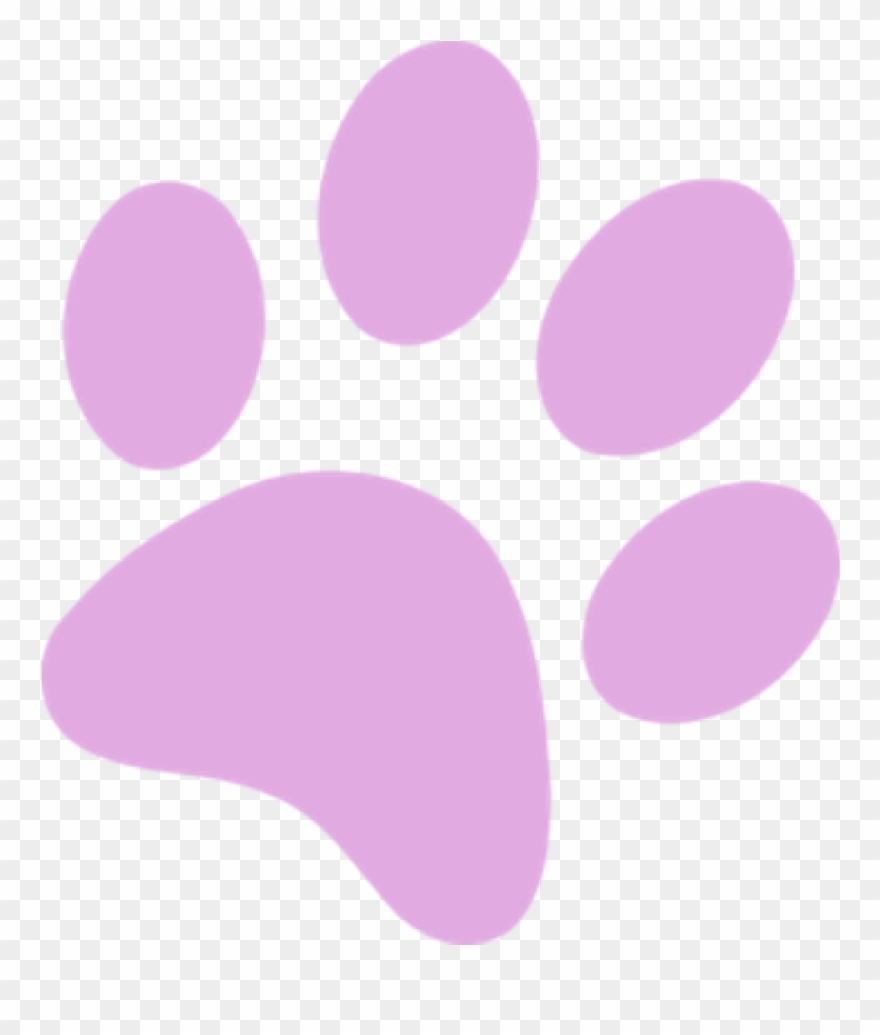Purple Paw Prints Purple Paw Print Transparent Png Clipart (#2722077 ...