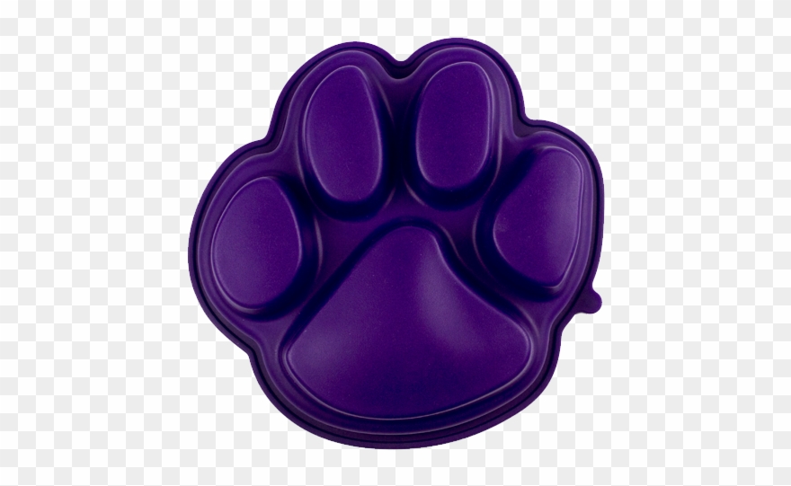 Pawprint Cake Pan By Fanpans Purple Clipart (#2722271) - PinClipart