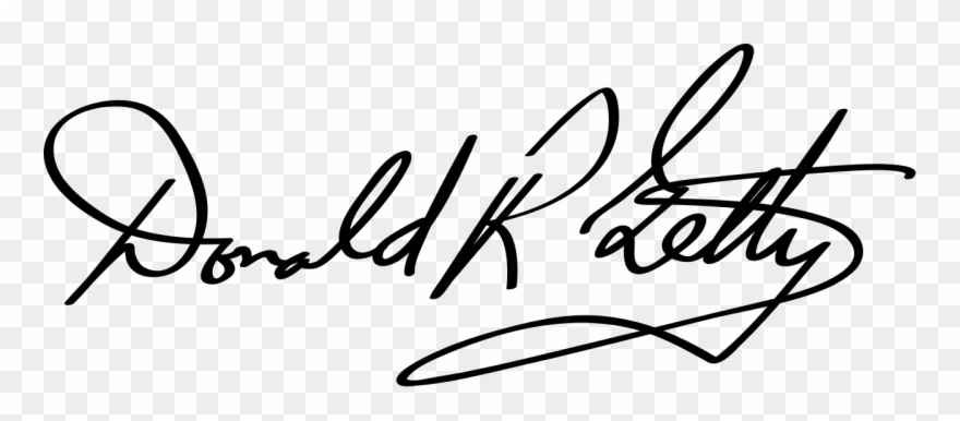 Donald Ross Getty Signature Clipart (#2788101) - PinClipart