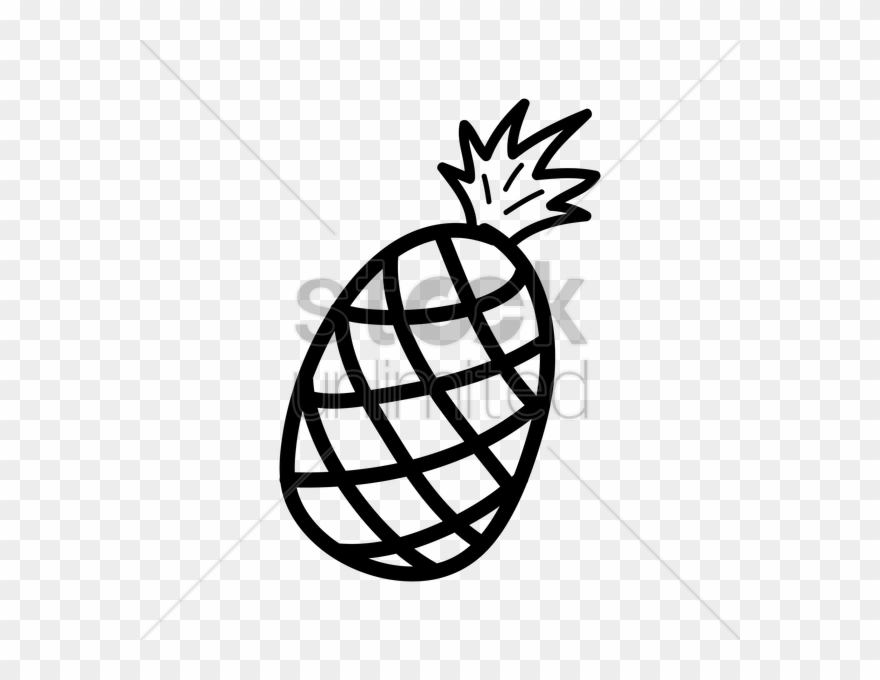 Pineapple - Line Art Clipart (#280238) - PinClipart