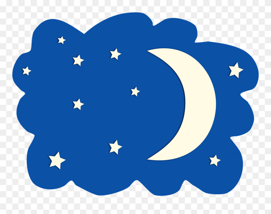 Download Nature Clipart Star - Night Moon Clip Art - Png Download ...