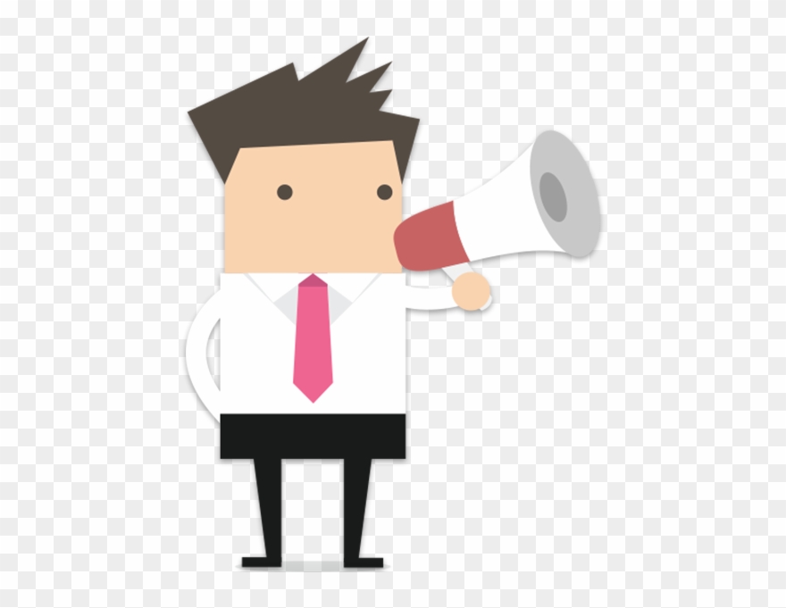 Men Clipart Megaphone - No Choice Cartoon - Png Download (#282691 ...