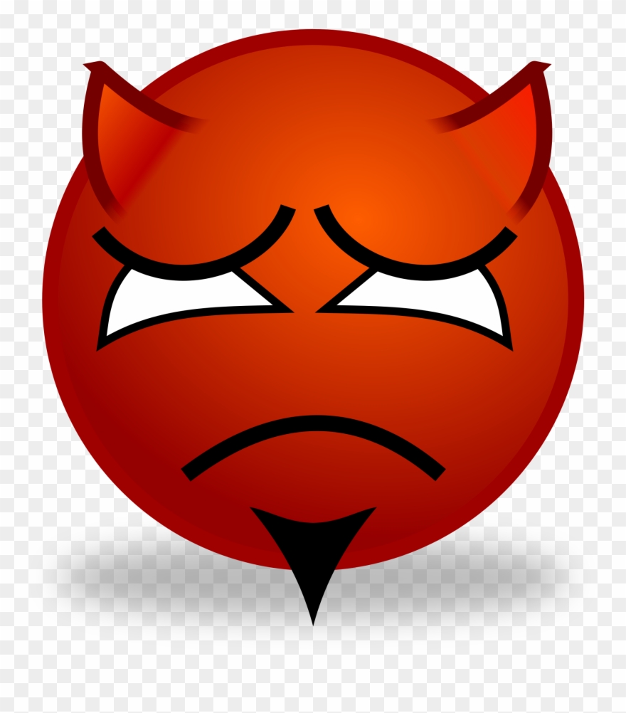 Devil Smiley - Sad Devil Clipart (#287740) - PinClipart