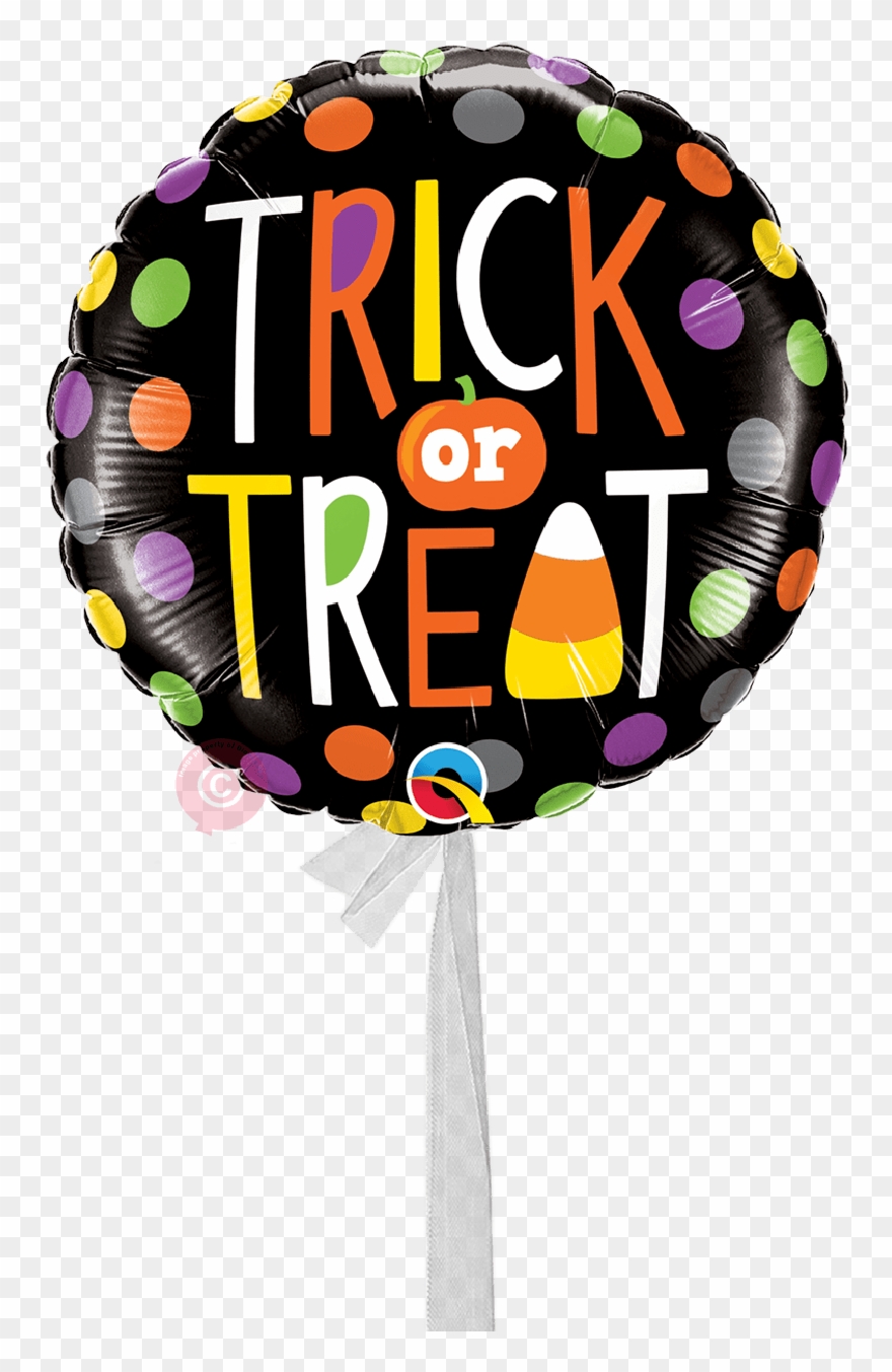Trick Or Treat Dots-single Balloons Clipart (#2804831) - PinClipart