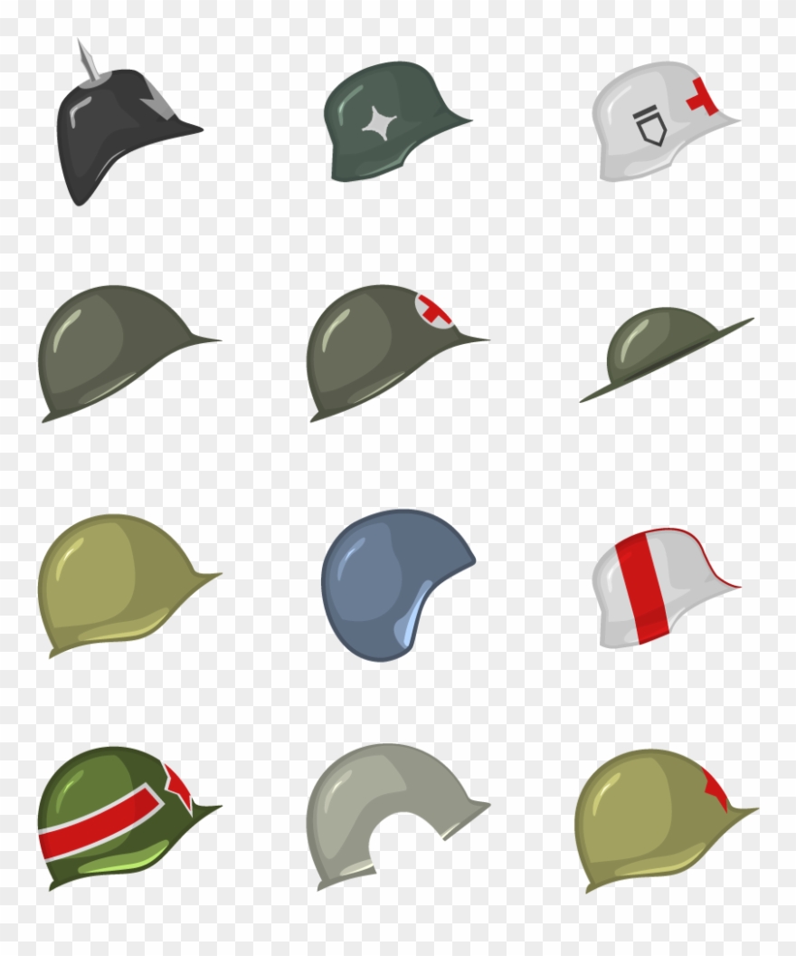 Ww2 Helmet Icons By Student Bradley Carlson Clipart (#2806880) - PinClipart